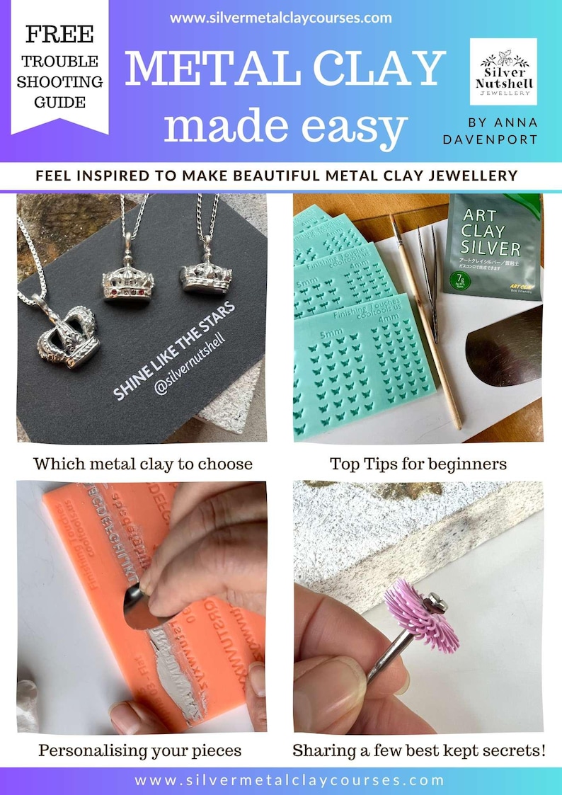 Silver Metal Clay Trouble Shooting Guide Downloadable Book, 15-pages of ...