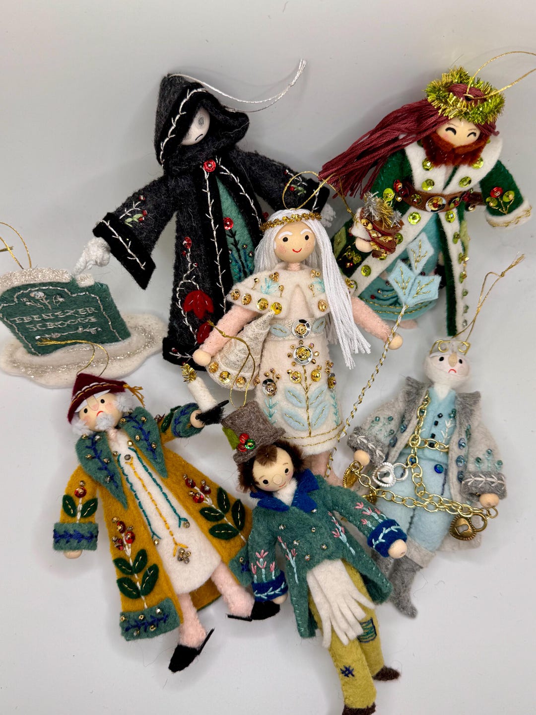 FINISHED Handmade "a Christmas Carol" Felt Ornaments: Mmmcrafts ...
