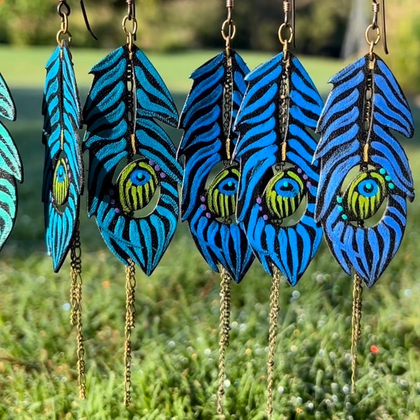 Painted Feathers - Etsy