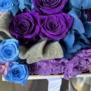 PRESERVED FLOWER CARNATION Box, Forever Preserved Roses Box, Long ...