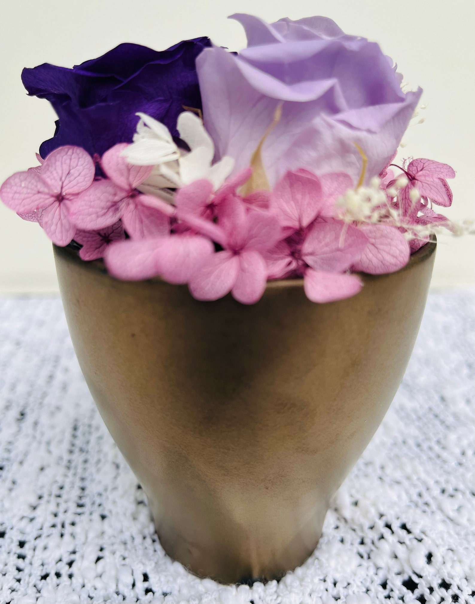 PRESERVED ROSES IN Vase Long Lasting Eternal Roses Vase | Etsy