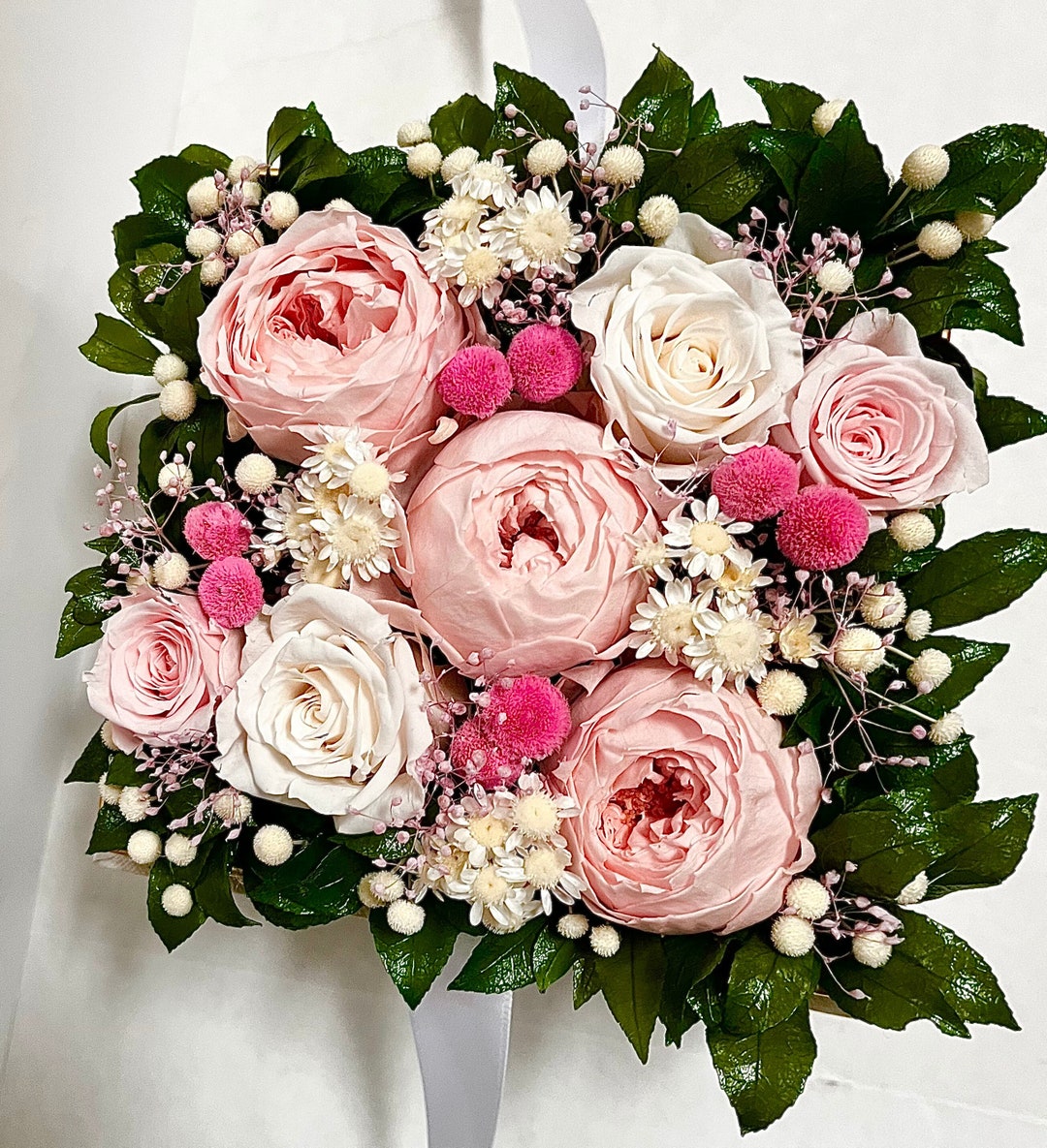 3-5 Years Preserved Mixed Roses & English Rose Arrangement in - Etsy