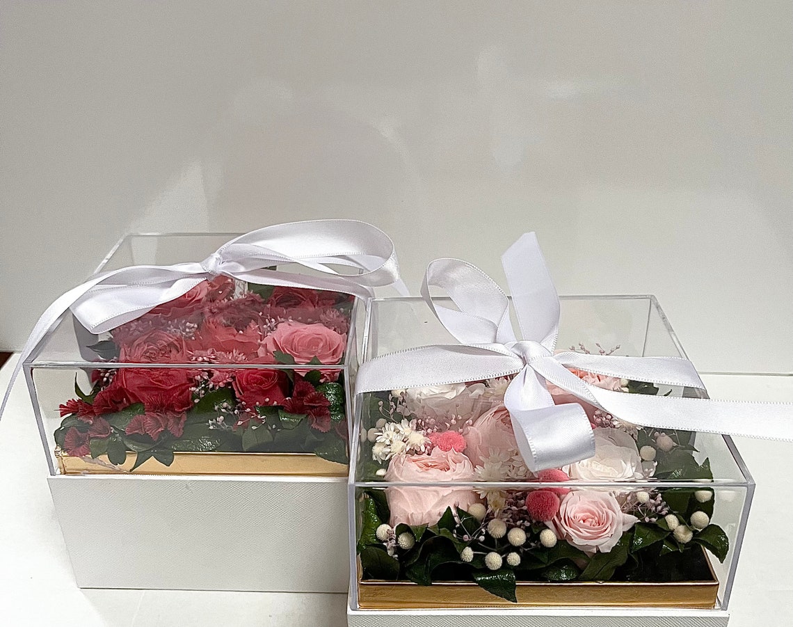 3-5 Years Preserved Mixed Roses & English Rose Arrangement in - Etsy