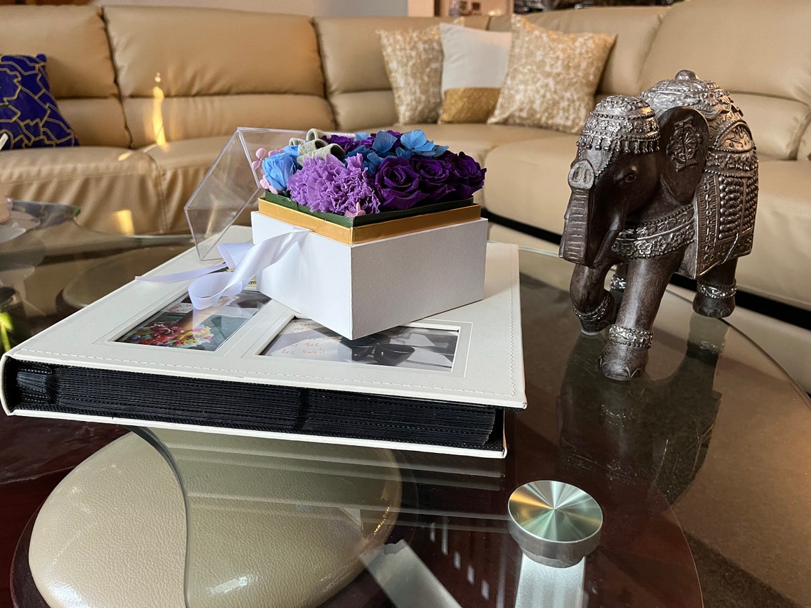 PRESERVED FLOWER CARNATION Box Forever Preserved Roses Box - Etsy