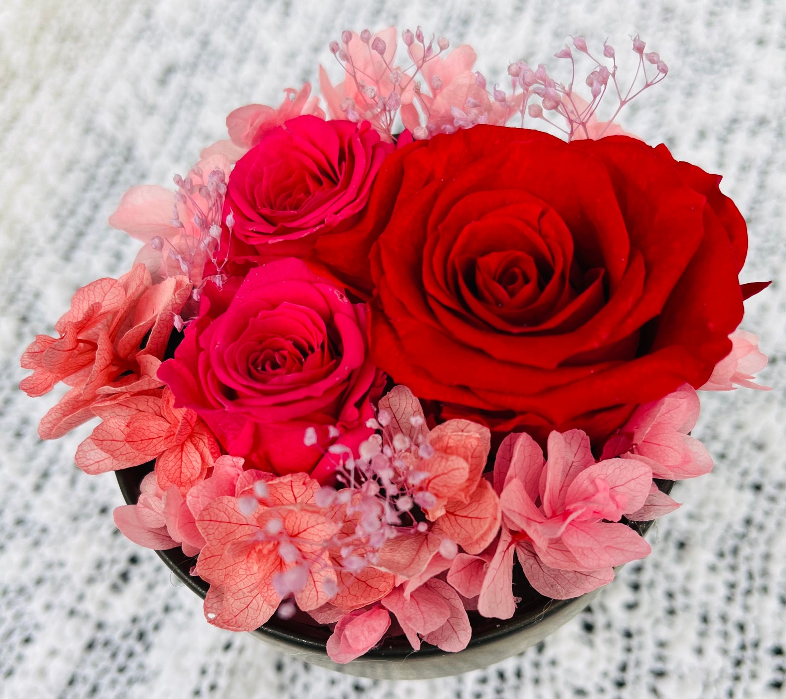 PRESERVED ROSES IN Vase Long Lasting Eternal Roses Vase | Etsy