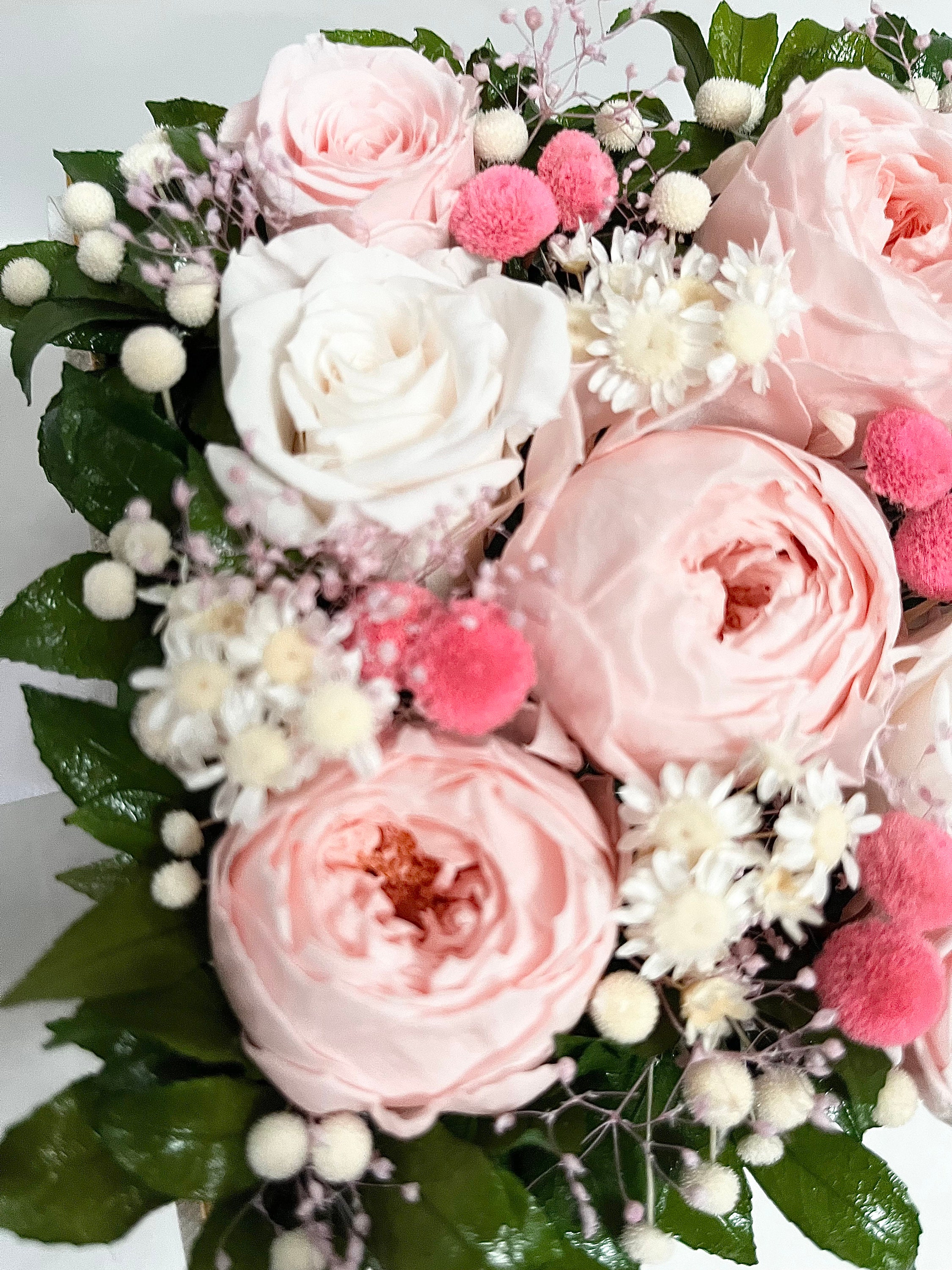 3-5 Years Preserved Mixed Roses & English Rose Arrangement in - Etsy