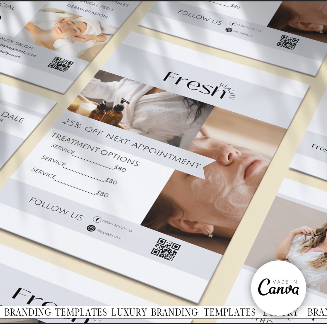 Esthetician Flyer Template, Esthetic Flyer, Canva Templates, Skincare ...