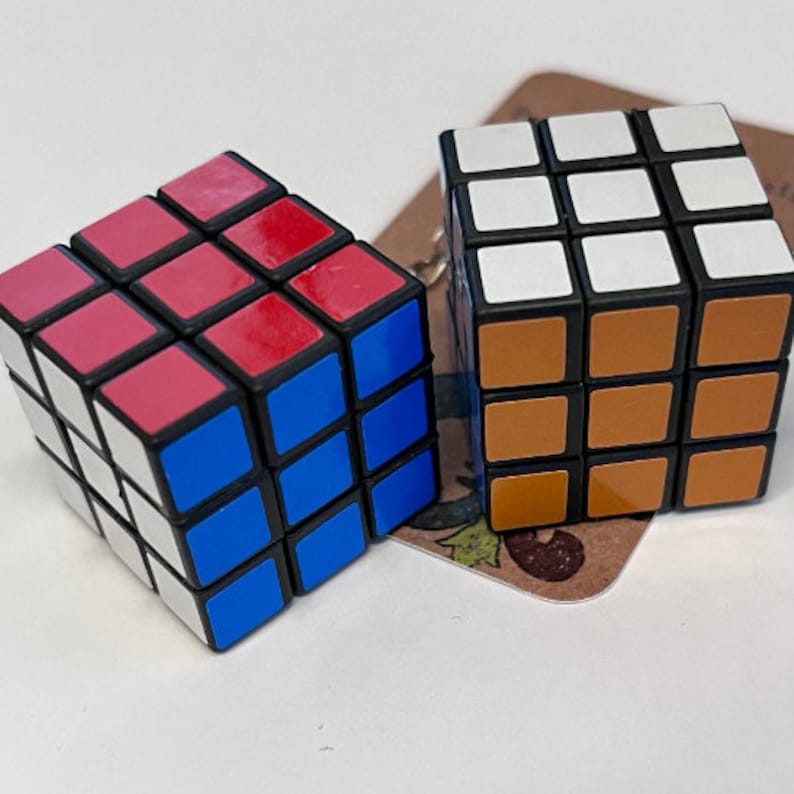 Solve It Earrings: Whimsical Magic Cube Earrings / Twisty Cube / Fun ...
