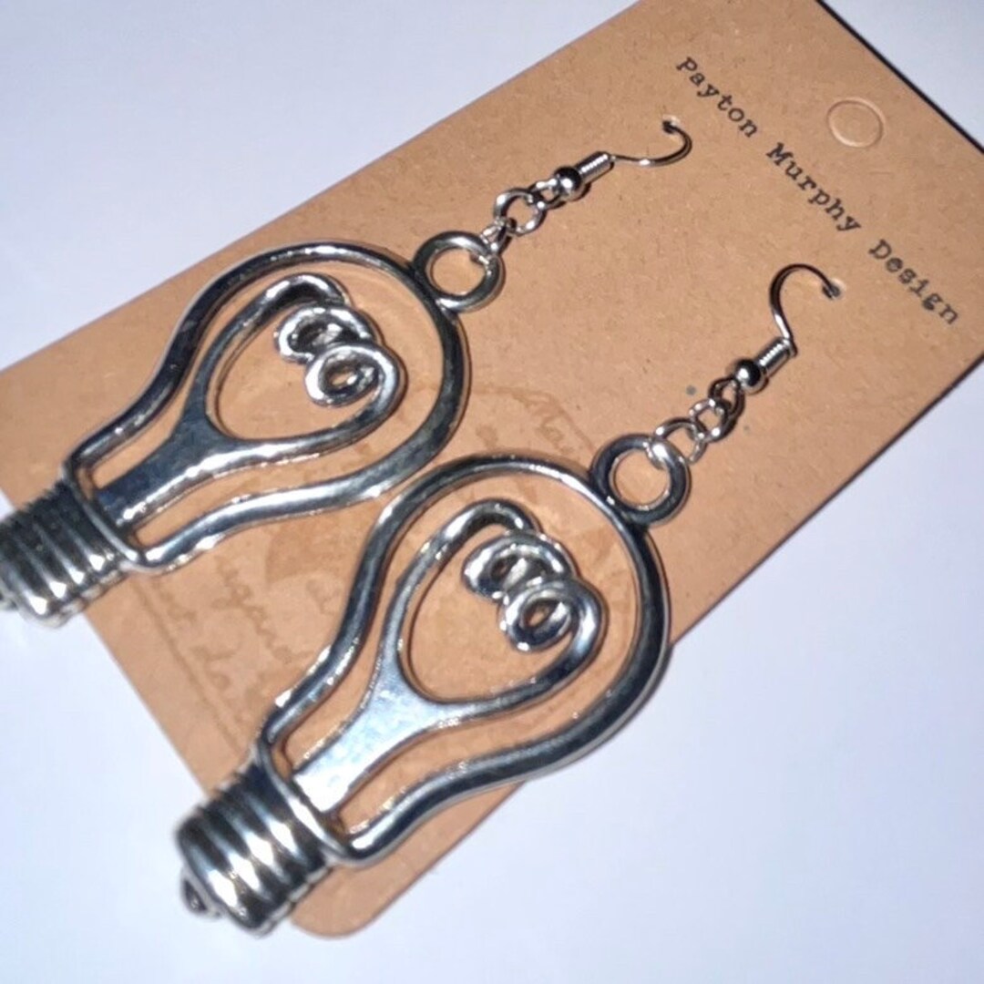 Bright Idea Earrings: Statement Lightbulb Earrings - Etsy