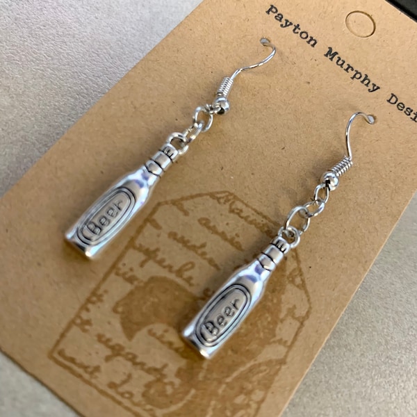 Beer Bottle Earrings - Etsy