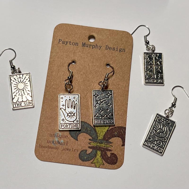 Tarot Jewelry Earrings - Etsy