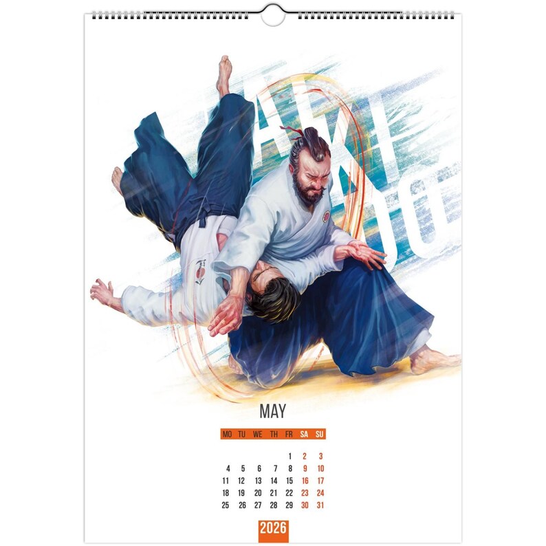 2026 Martial Arts Wall Calendar A3 | Combat Sports MMA Boxing ...