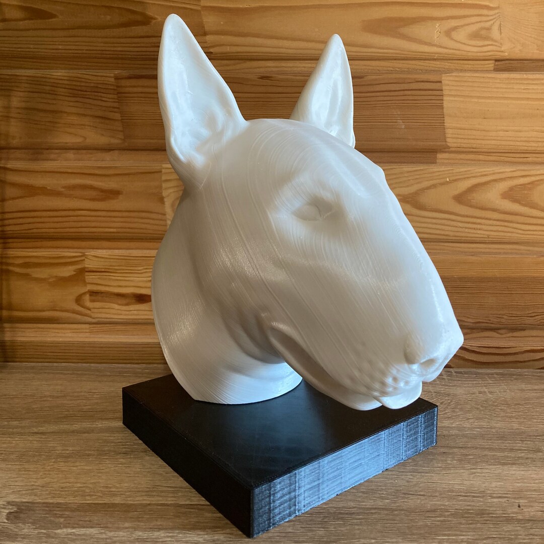 Bust of Dog Bull Terrier Customizable - Etsy