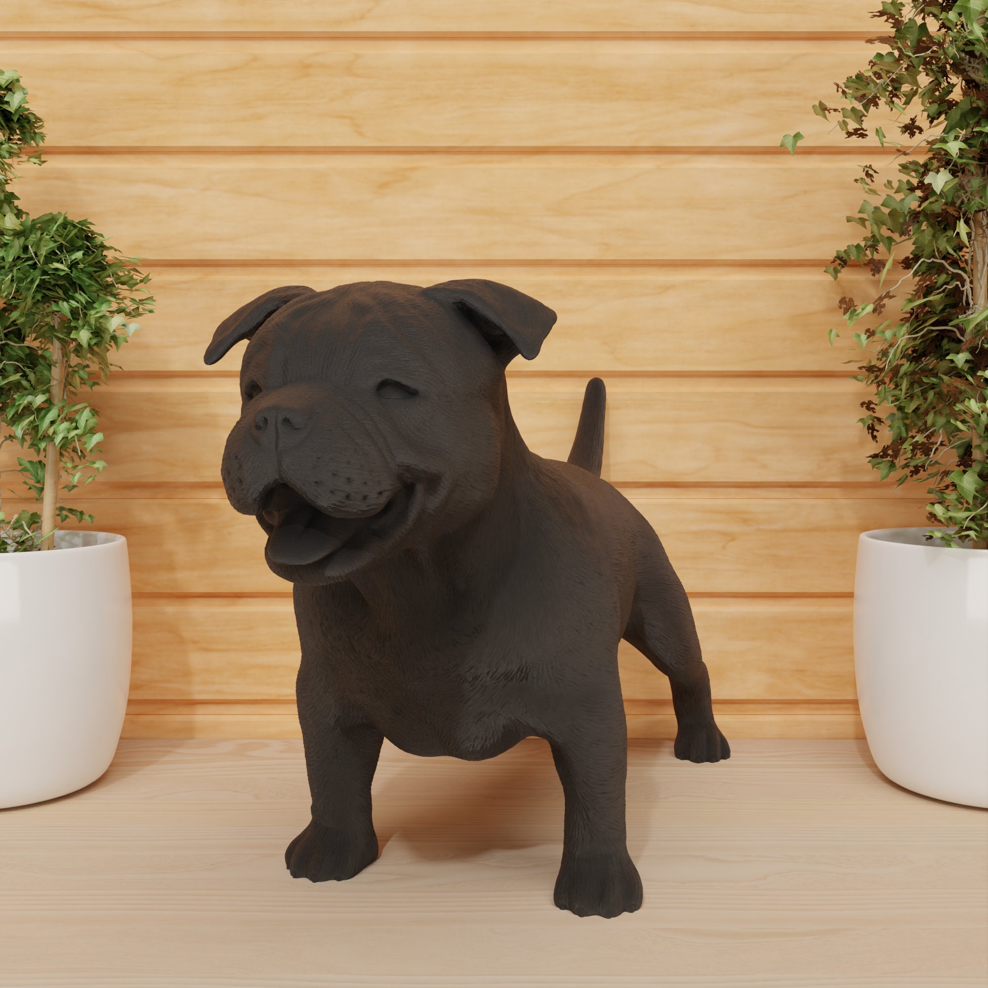 Statue of Dog Puppy American Bully Modern - Etsy