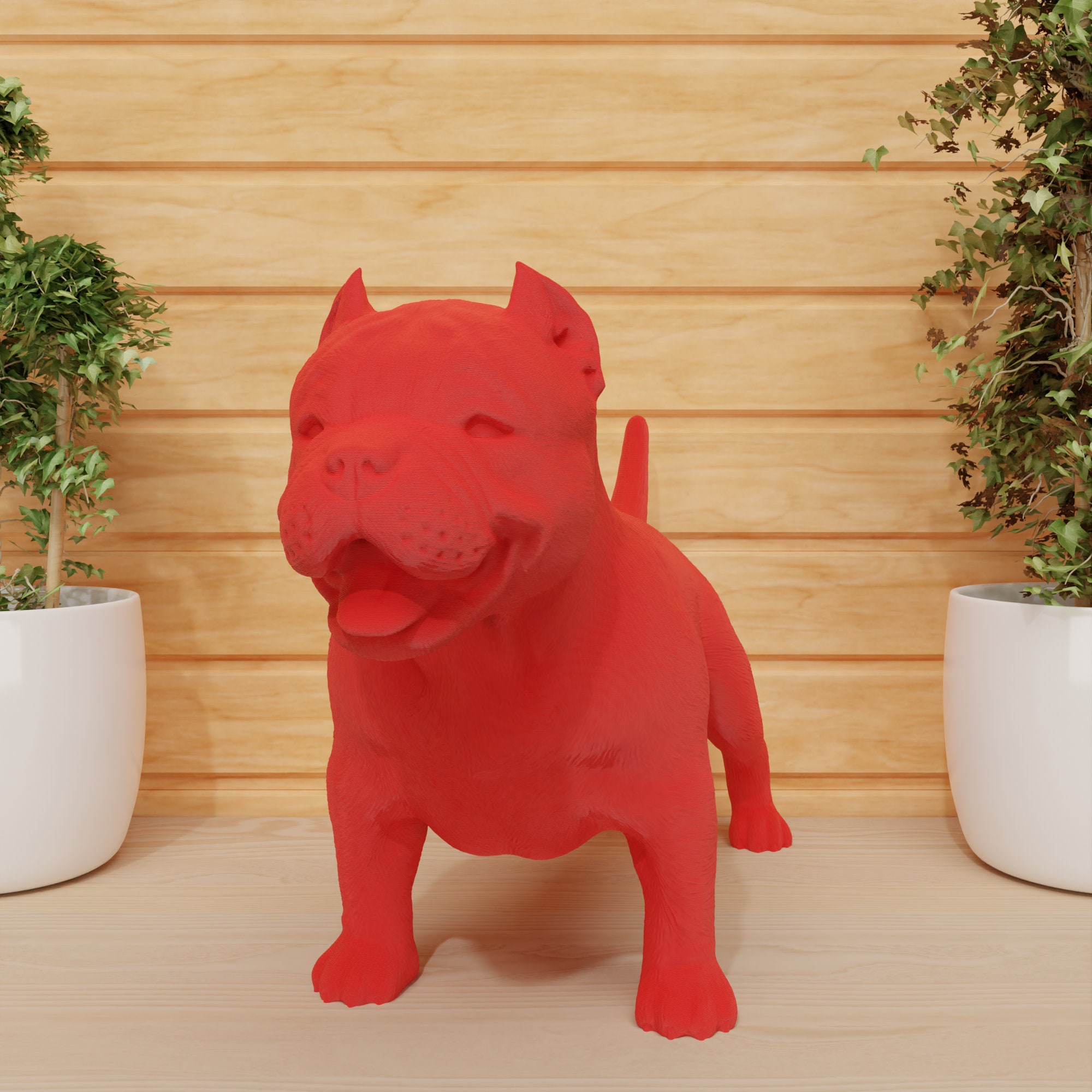 Statue of Dog Puppy American Bully Modern - Etsy