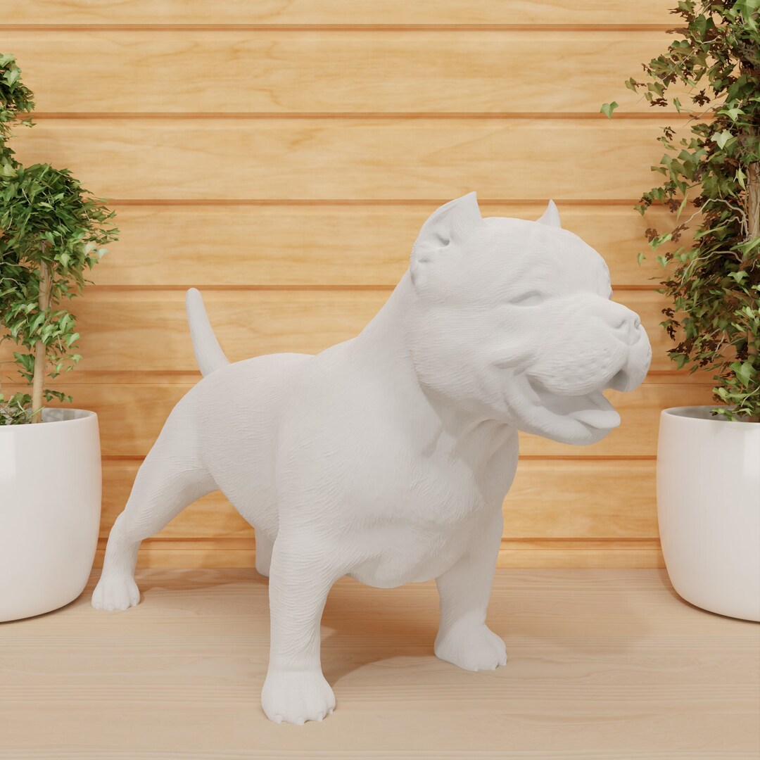 Statue of Dog Puppy American Bully Modern - Etsy