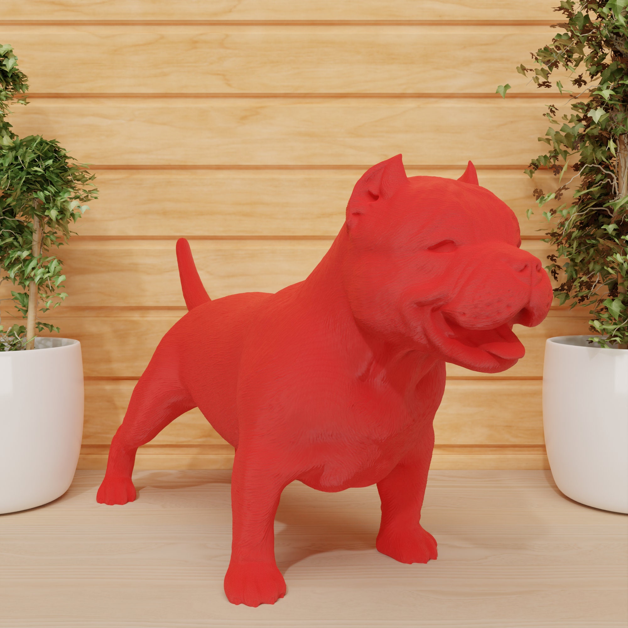 Statue of Dog Puppy American Bully Modern - Etsy