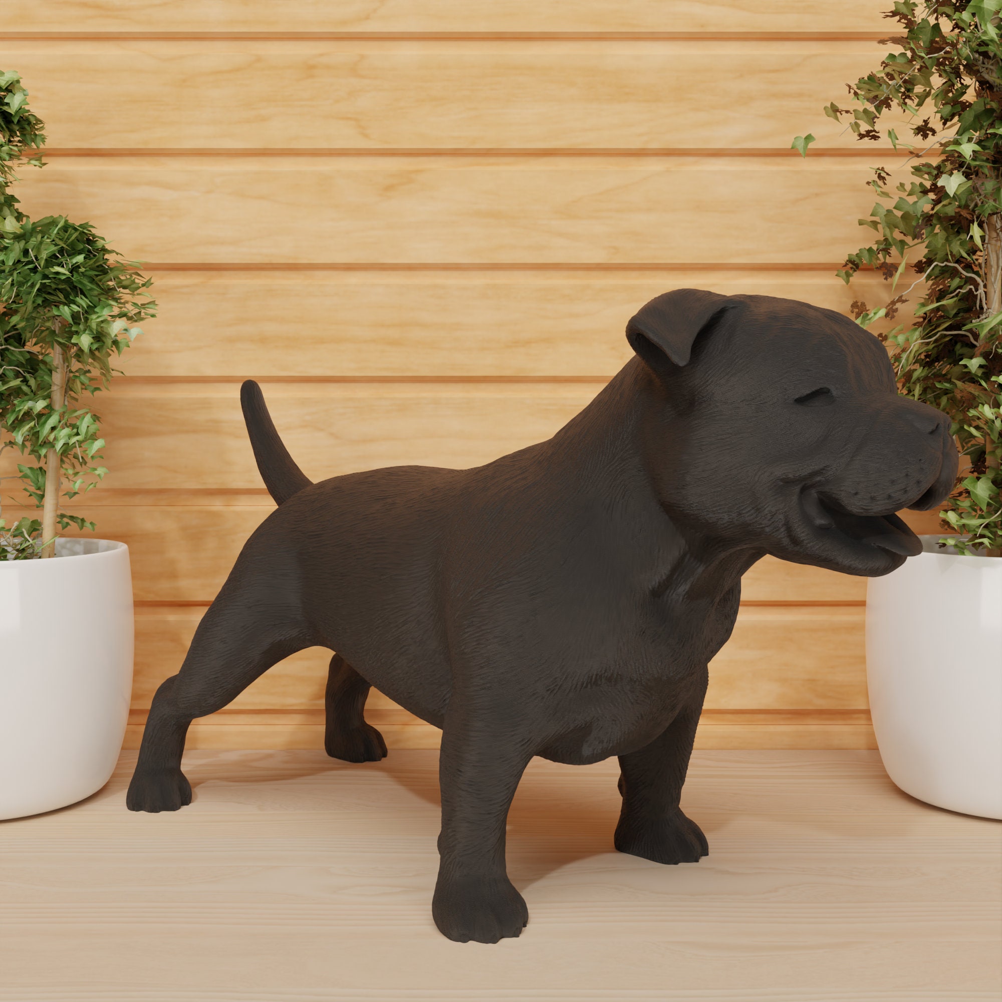 Statue of Dog Puppy American Bully Modern - Etsy