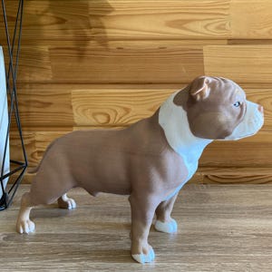 Modern Active American Bully Dog Statue - Etsy
