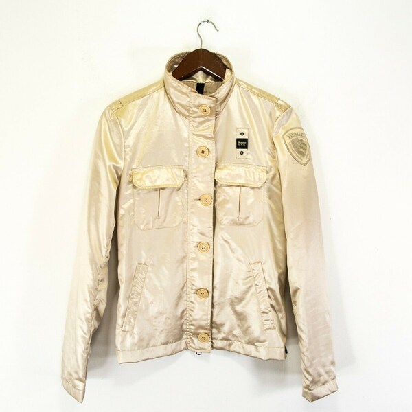 Blauer Bomber Jacket - Etsy