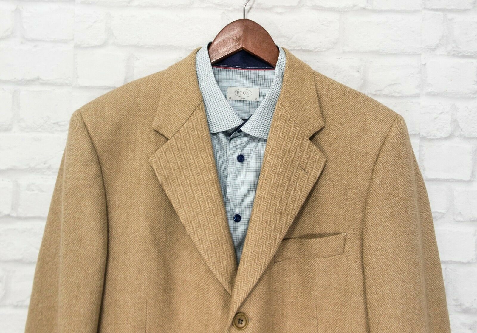 M . Bardelli Milano Men's Cashmere Wool Brown Suit Blazer Jacket Size ...