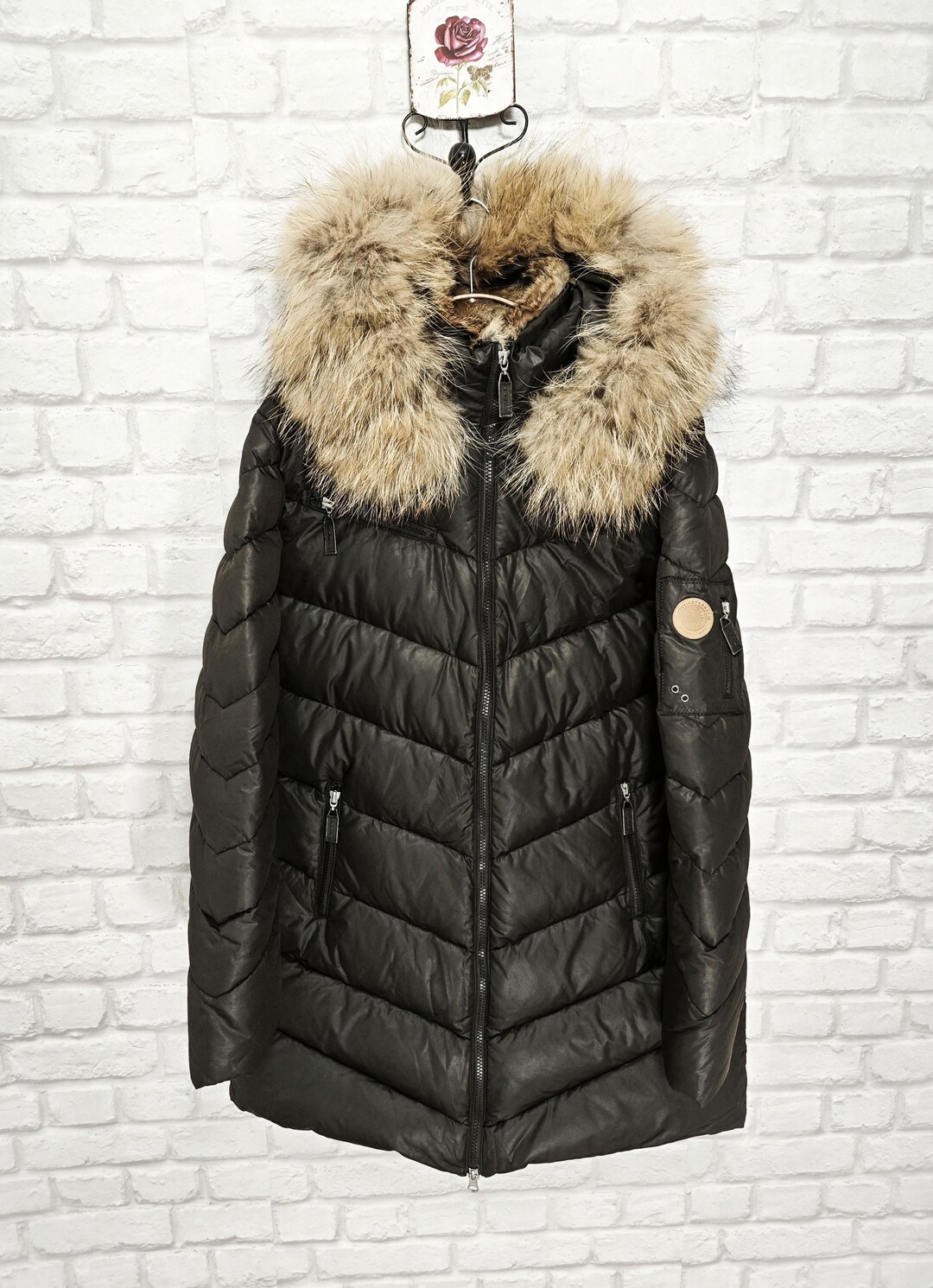 Arctic by HAUST Down Puffer Parka Jacket Coat Real Fur Hoodie Collar ...