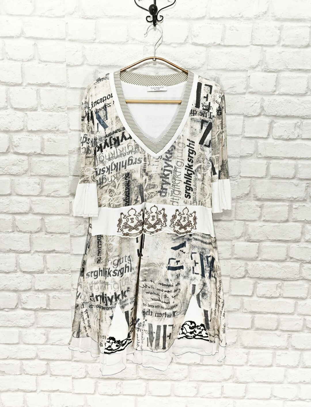 Elisa Cavaletti Dress Newspaper Pattern Broderie Front Size XL - Etsy