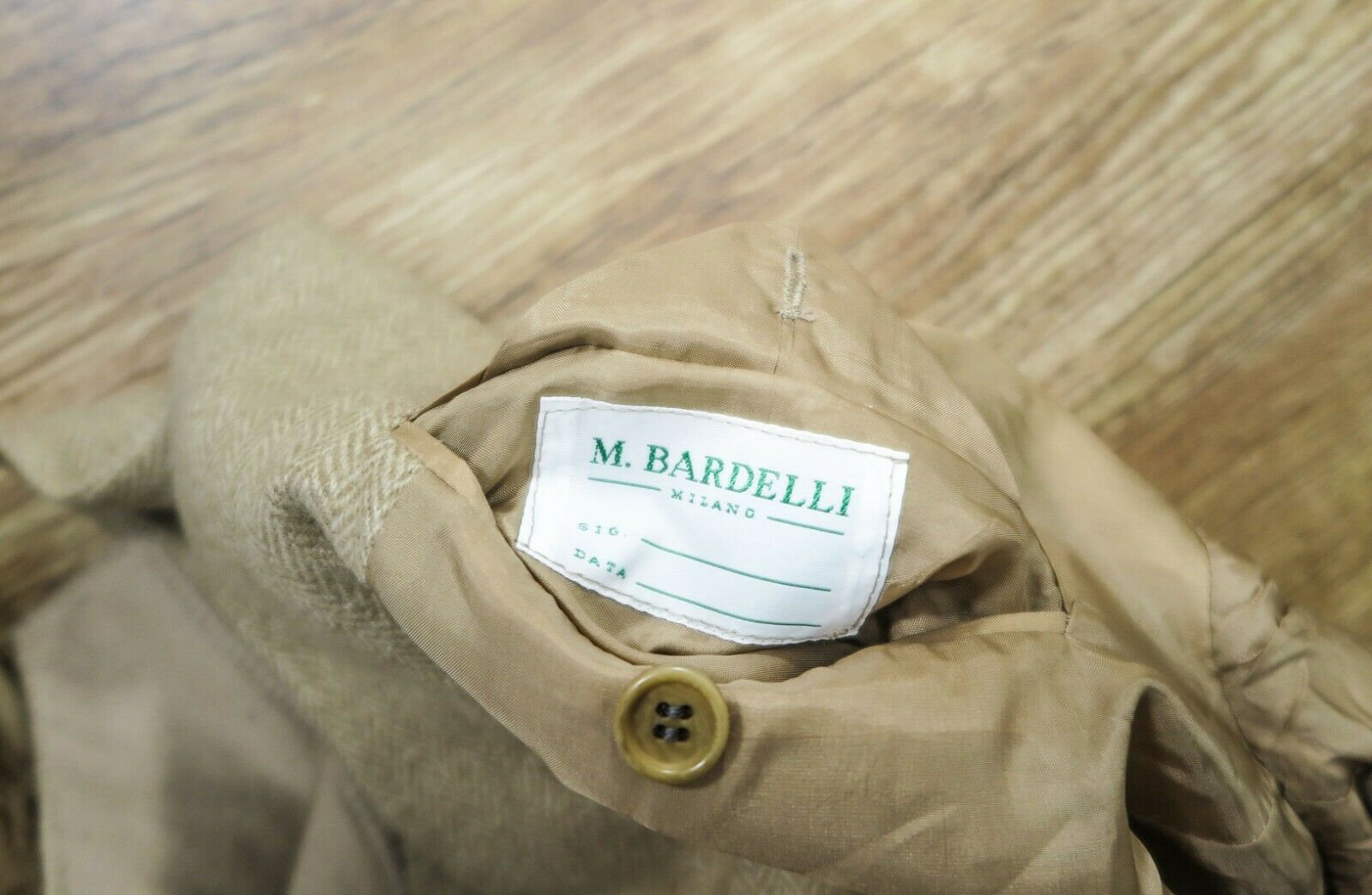 M . Bardelli Milano Men's Cashmere Wool Brown Suit Blazer Jacket Size ...