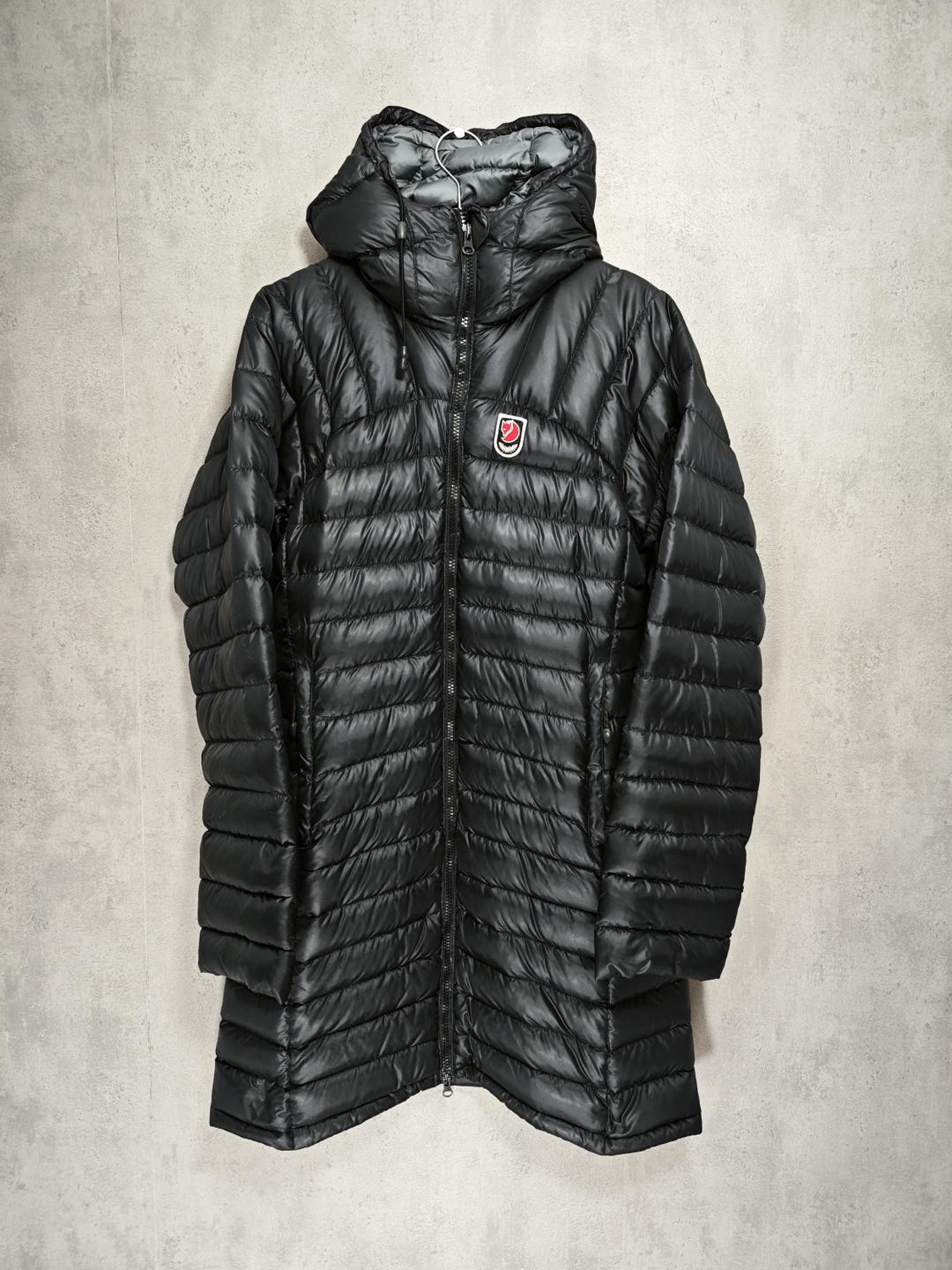 Fjallraven Snow Goose Down Puffer Parka Jacket Womens Hooded Black ...
