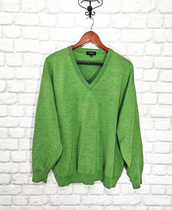 Burberry v neck sweater store