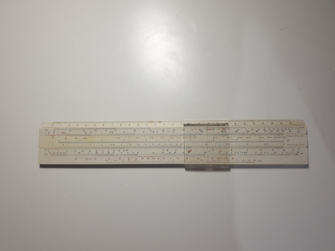 Vintage AW Faber-castell 111/98 Elektro Slide Ruler in Case Made in ...