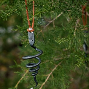 Blacksmith Spiral Christmas Tree Ornament Hand-forged Made in USA - Etsy