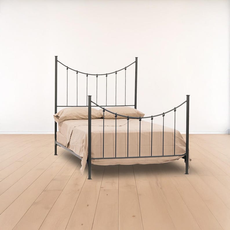 Hand Forged Iron Bed – Knot – American Made by Urban Forge – Coal Black ...
