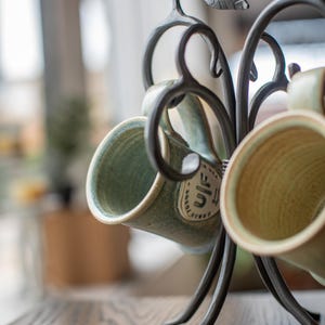 Iron Mug Tree – Holds 4 Mugs – Sylamore – American Made by Urban Forge ...