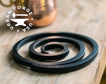 Hand Forged Steel Trivet - Etsy