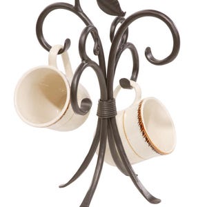 Iron Mug Tree – Holds 4 Mugs – Sylamore – American Made by Urban Forge ...