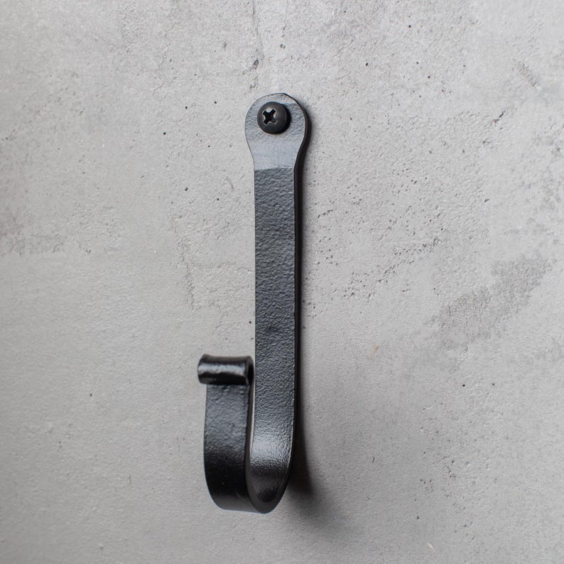 Iron Wall Hook – Traditional Single – American Made by Urban Forge ...