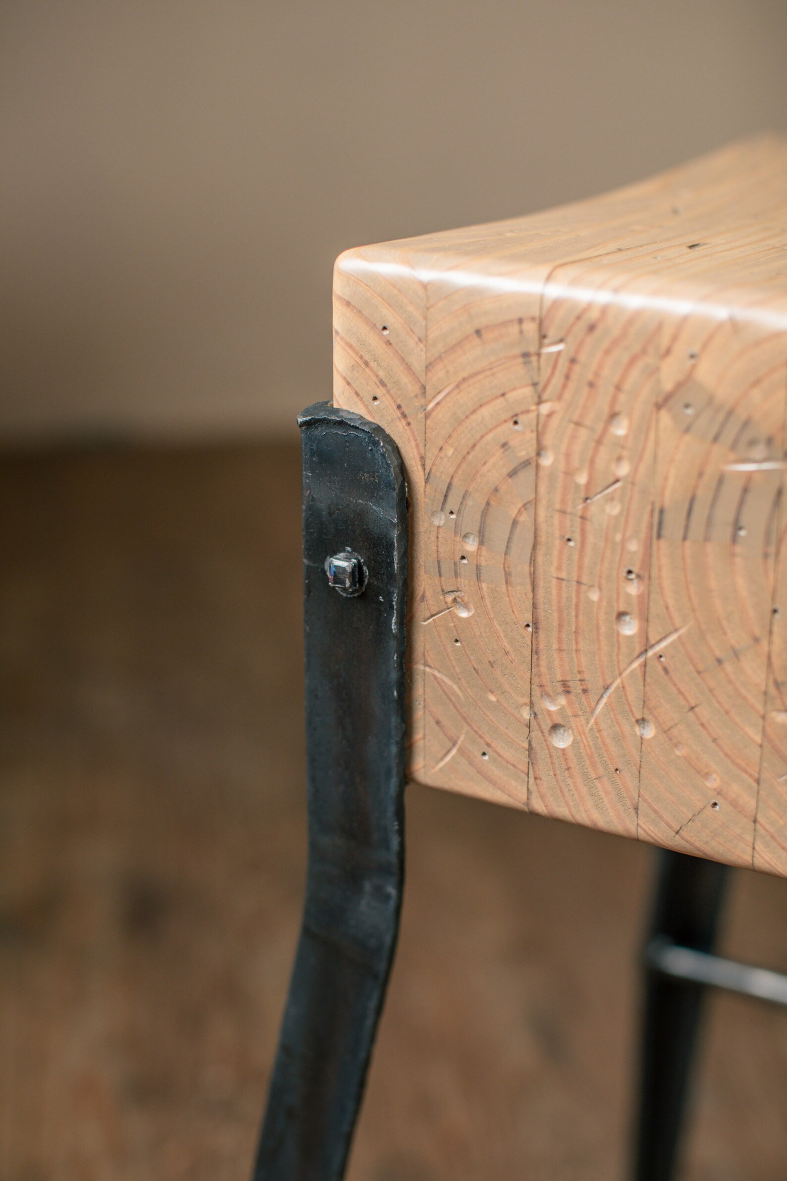 Hand Forged Iron Bar Stool – Foundry – American Made by Urban Forge ...