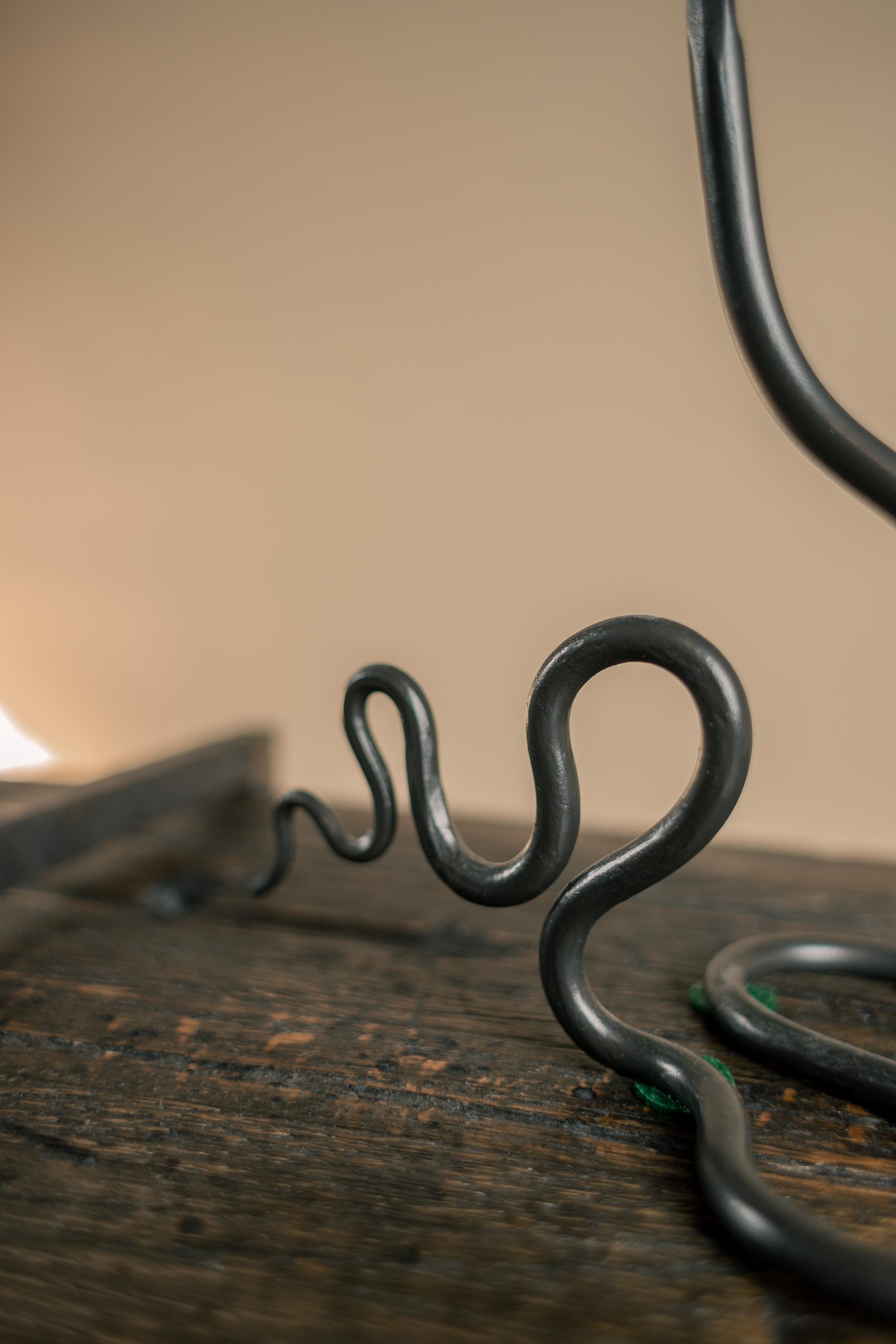 Iron Candle Holder – Ivy Single – American Made by Urban Forge – Coal ...
