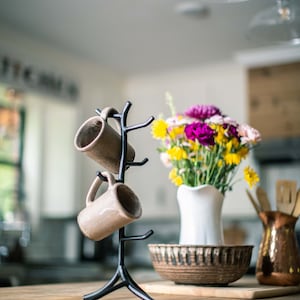 Iron Mug Tree – Holds 6 Mugs – Twig – American Made by Urban Forge ...