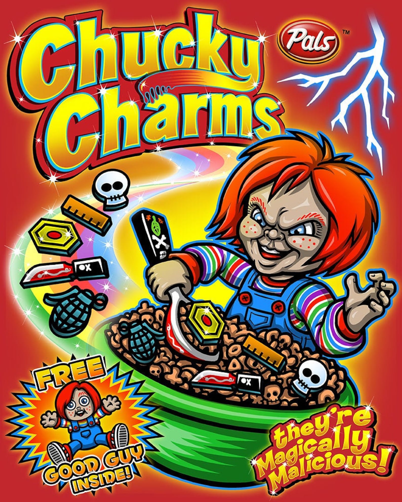 Chucky Charms (mens/ladies/kids/hoods) Cereal Chucky Child's Play ...