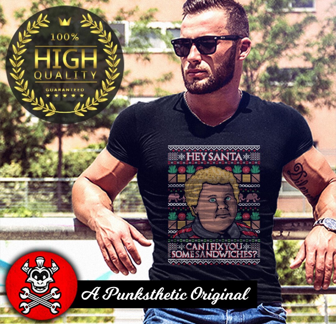 Bad Santa, Sandwiches for Santa mens/ladies/kids/hoods Ugly Sweater ...