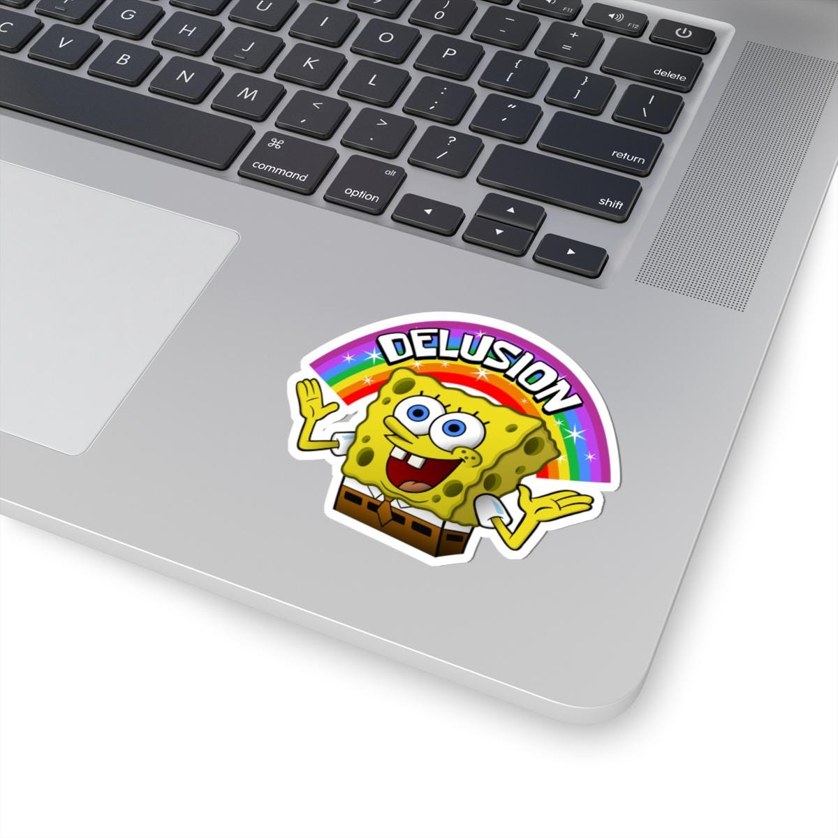 SPONGEBOB SQUAREPANTS "delusion" Sticker, Fun Vinyl Decal, Cute Laptop ...