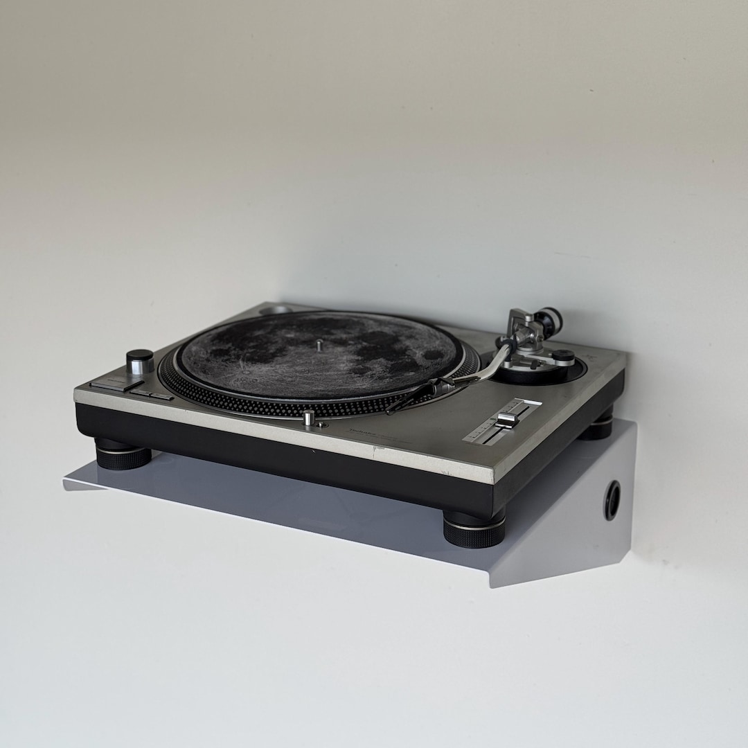 Floating Steel Turntable Shelf - Etsy