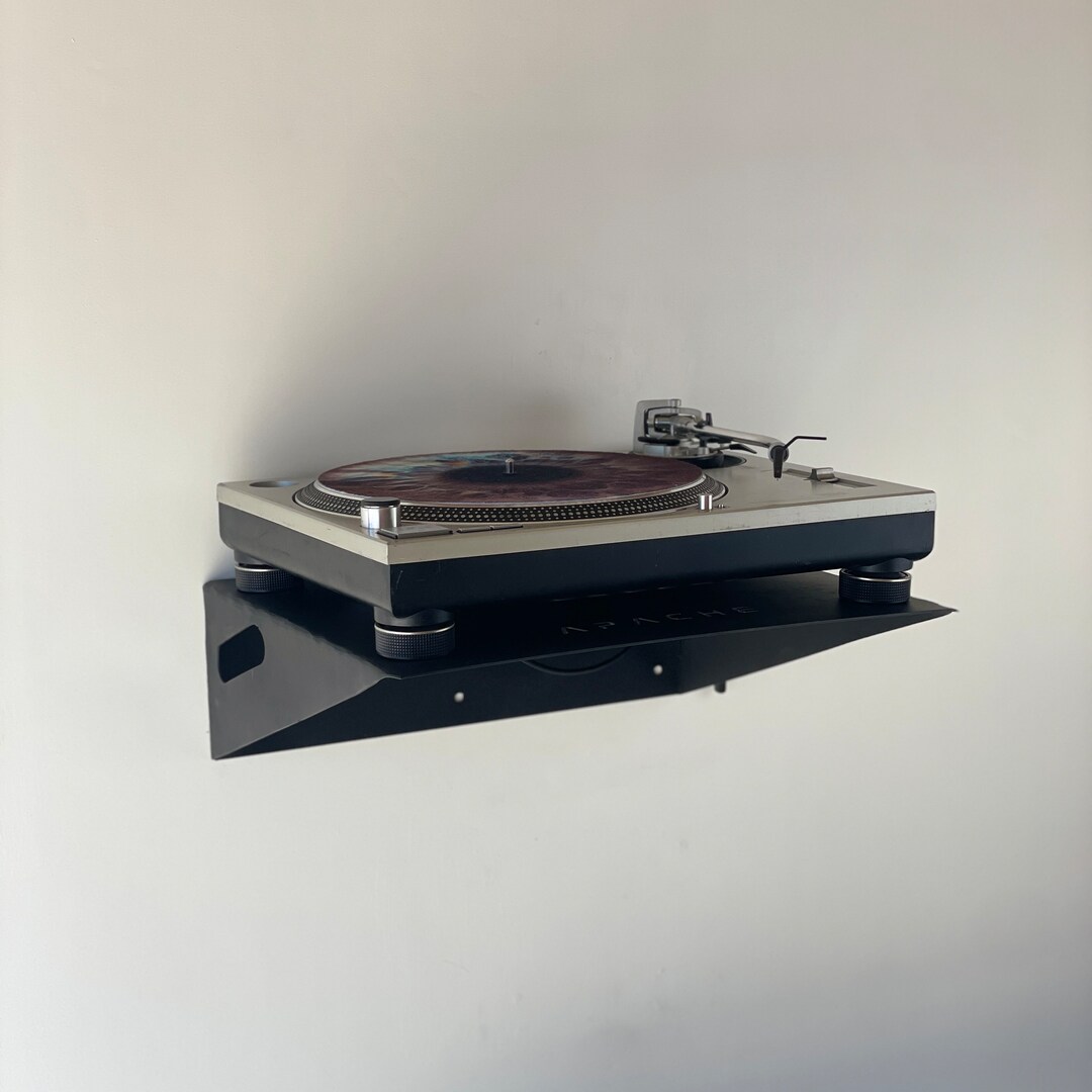 Floating Steel Turntable Shelf - Etsy