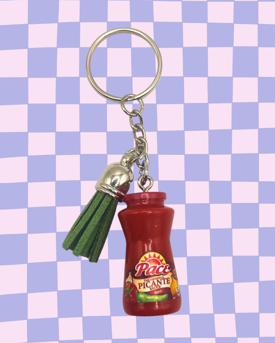 Mini Brands Pace Picante Salsa Jar Keychain With Green Tassel - Etsy