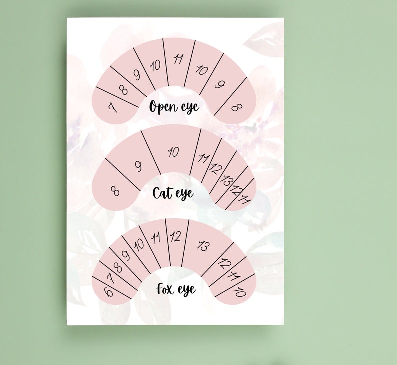 Lash Artist Lash Map Art, Eyelash Extensions Decor, Eyelashes Art Print ...