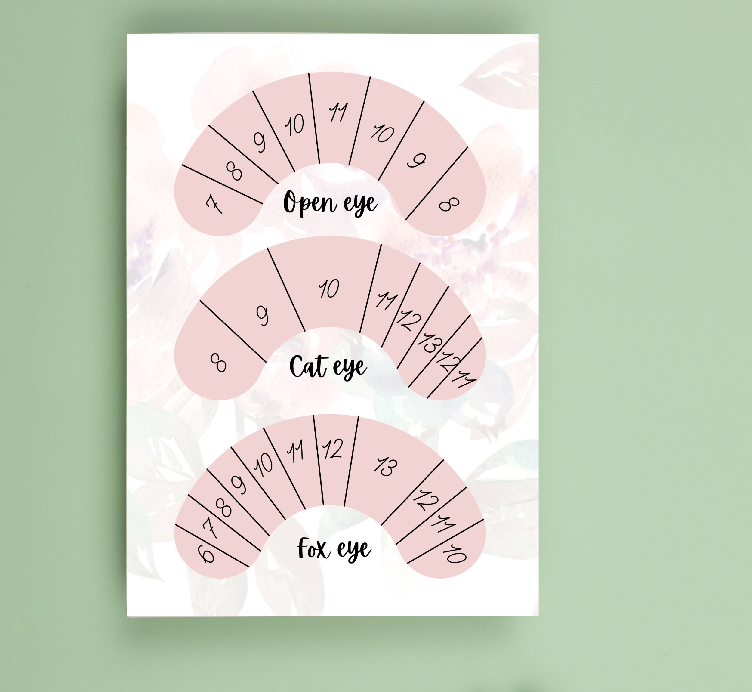 Lash Artist Lash Map Art, Eyelash Extensions Decor, Eyelashes Art Print ...