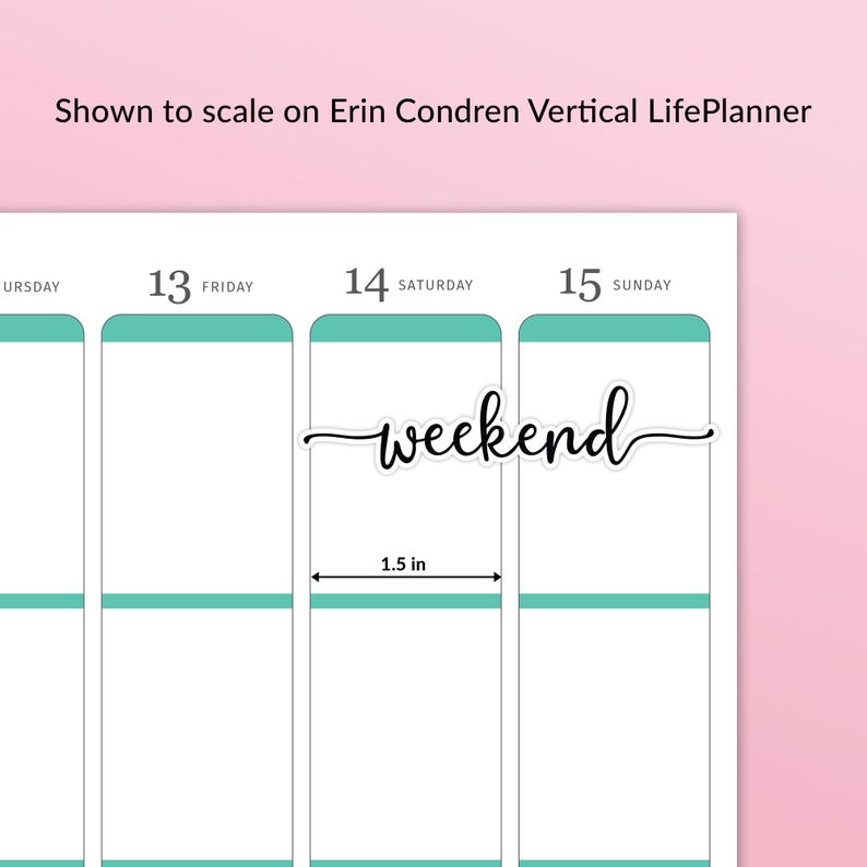 Weekend Script Planner Stickers - PRINTABLE - Etsy