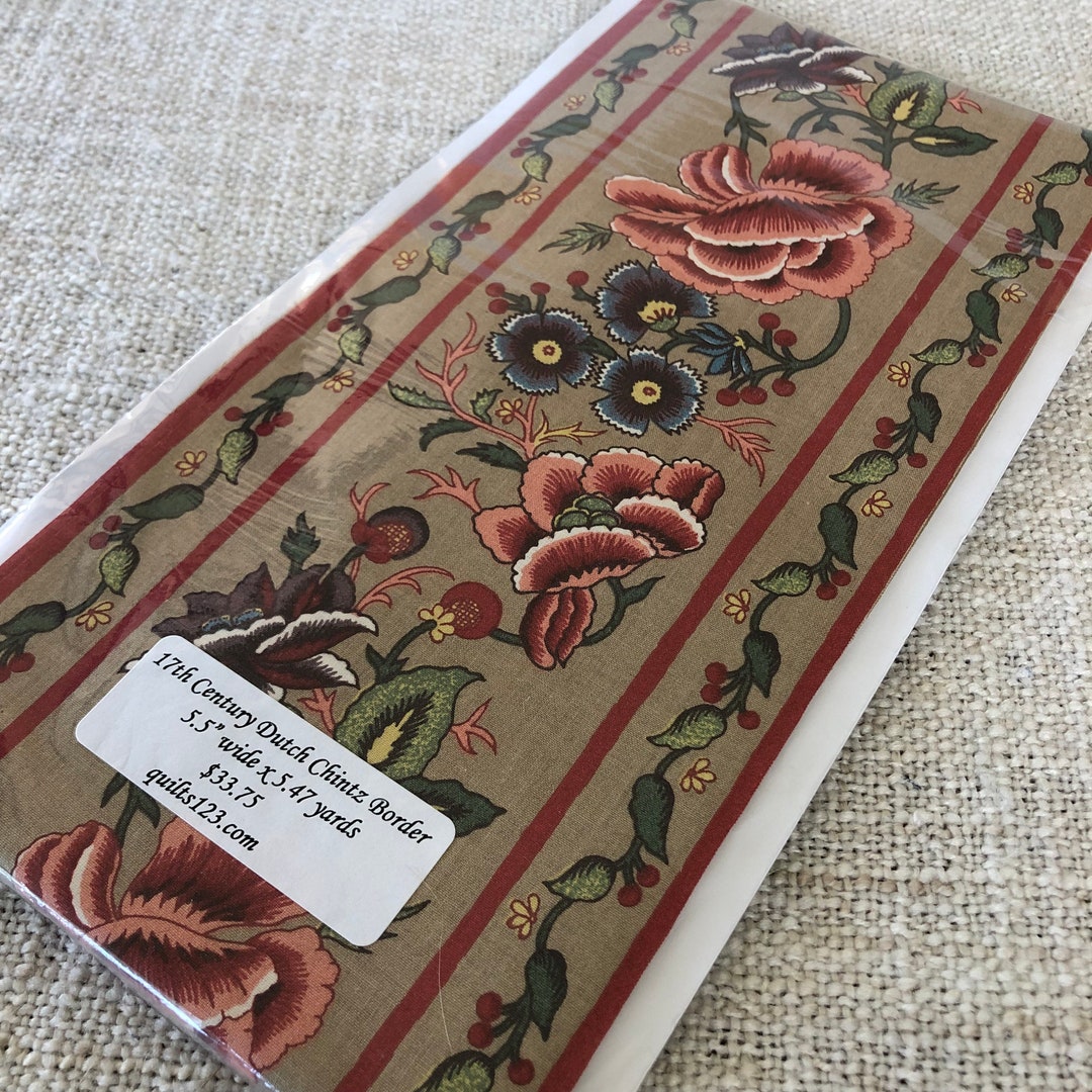 17th Century Dutch Chintz Border, 5.5 Wide, 5.47 Yards - Etsy